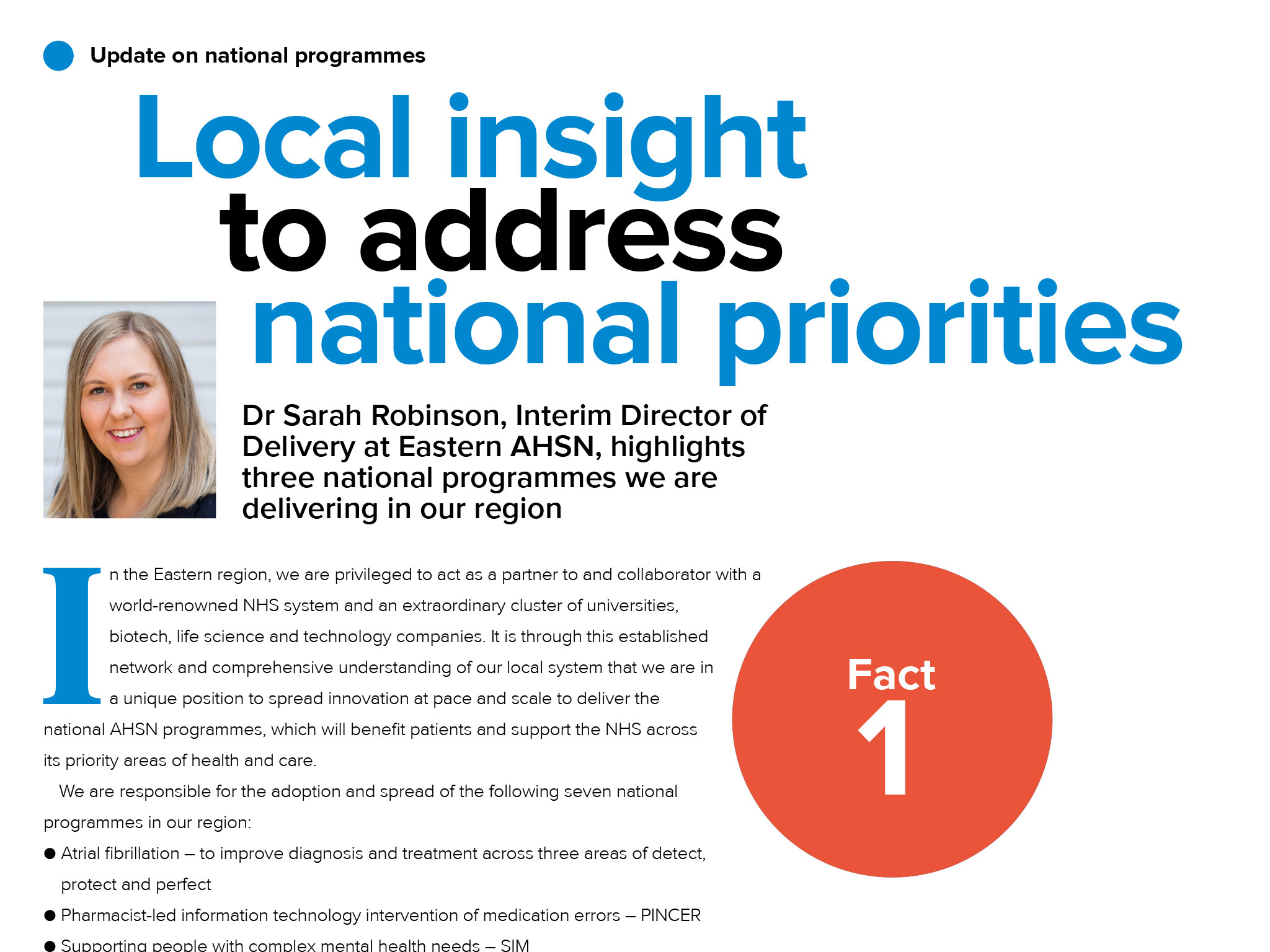 Eastern AHSN - Impact Review