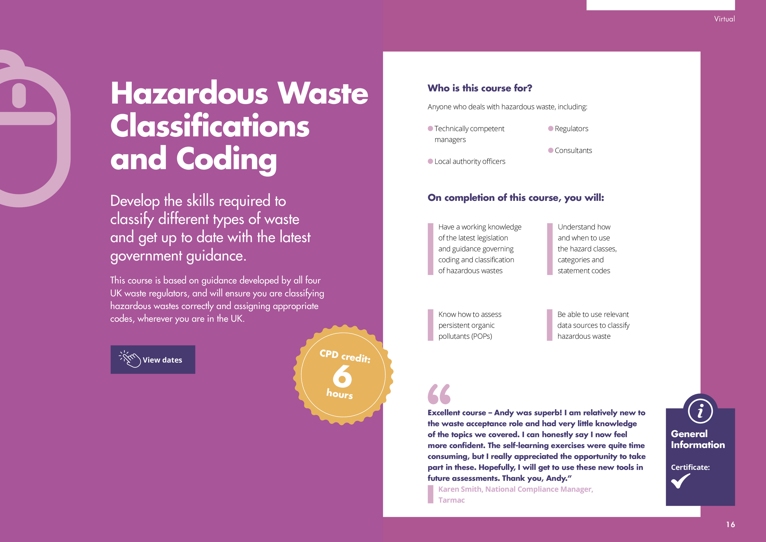 virtual hazardous waste classifications and coding develop the skills ...